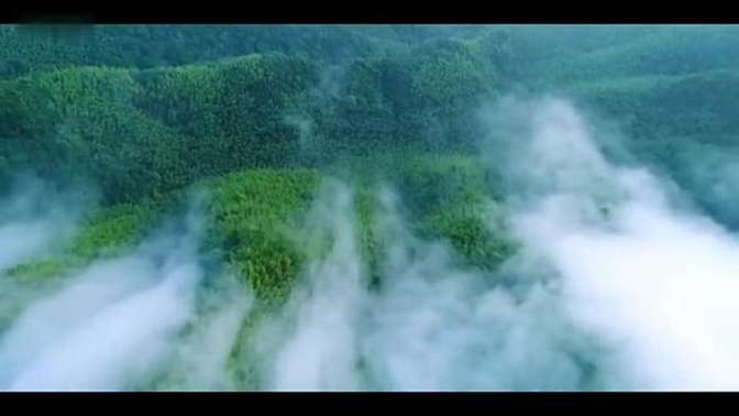 高清航拍,穿透云海,欣赏安徽宣城泾县月亮湾大美风景!