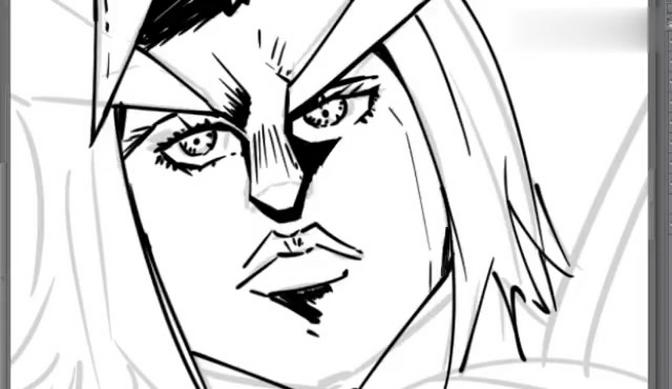 王者荣耀的人物不难画,一分钟教你画jojo版盘古