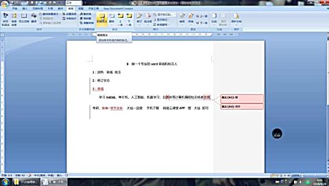 做一个专业的word审阅和批注人
