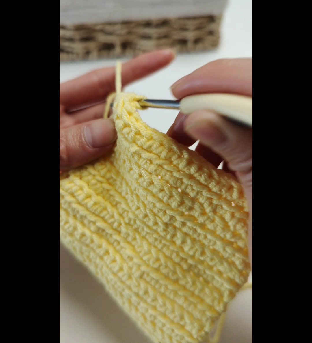 又学到一种新的钩针针法