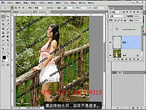 PS去水印视频教程专题系列1:水印是怎么添加的最终