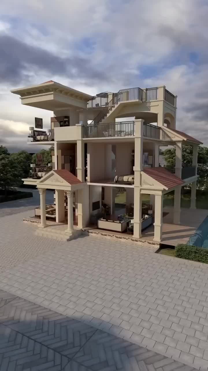 数字乡村之农村自建房设计#农村自建房 #农村别墅 #自建房设计 #未来...