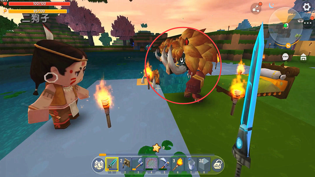 迷你世界:二狗子在水下建了个房子,我把找上门的怪关了进去