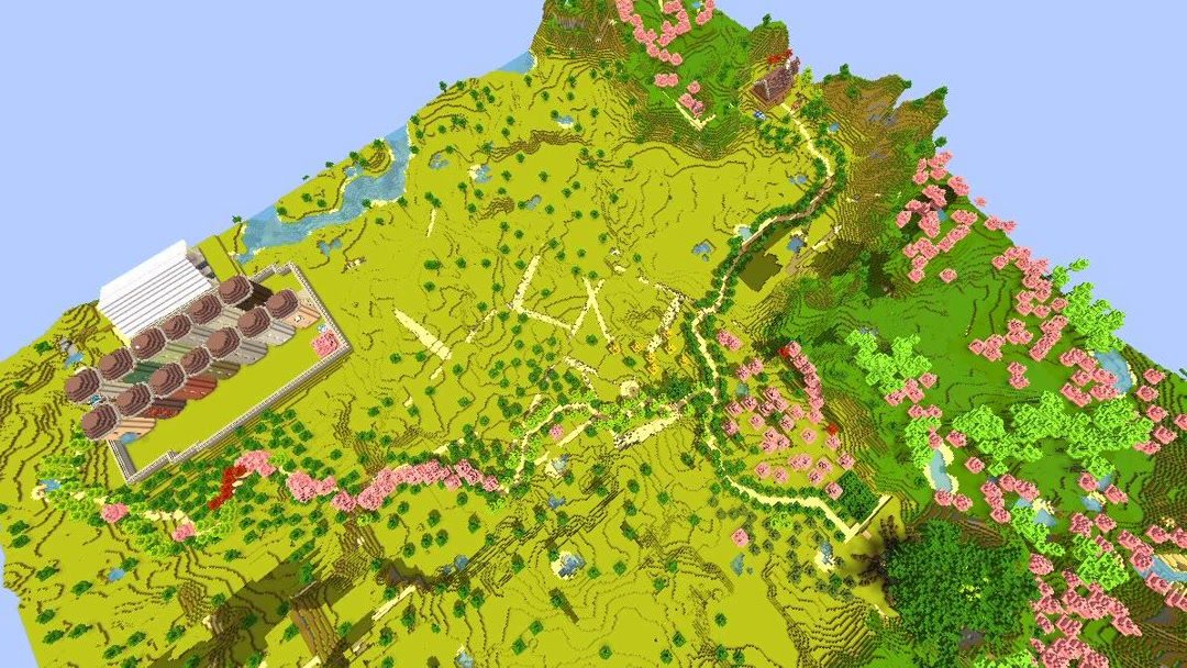 【小九】迷你世界熊出没之狗熊岭的道路