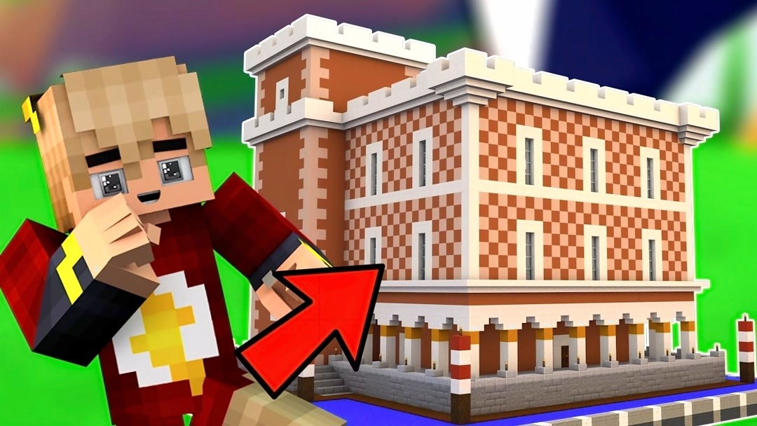 教你造水上独家城堡 下 我的世界新手建筑教学