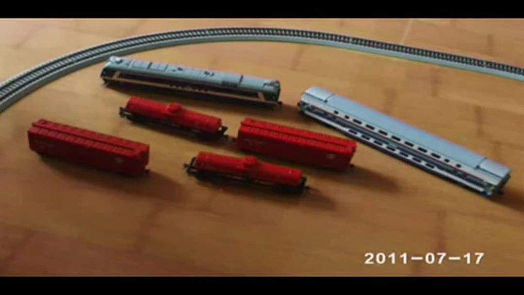 火车模型视频--:7.17日模型小运转!