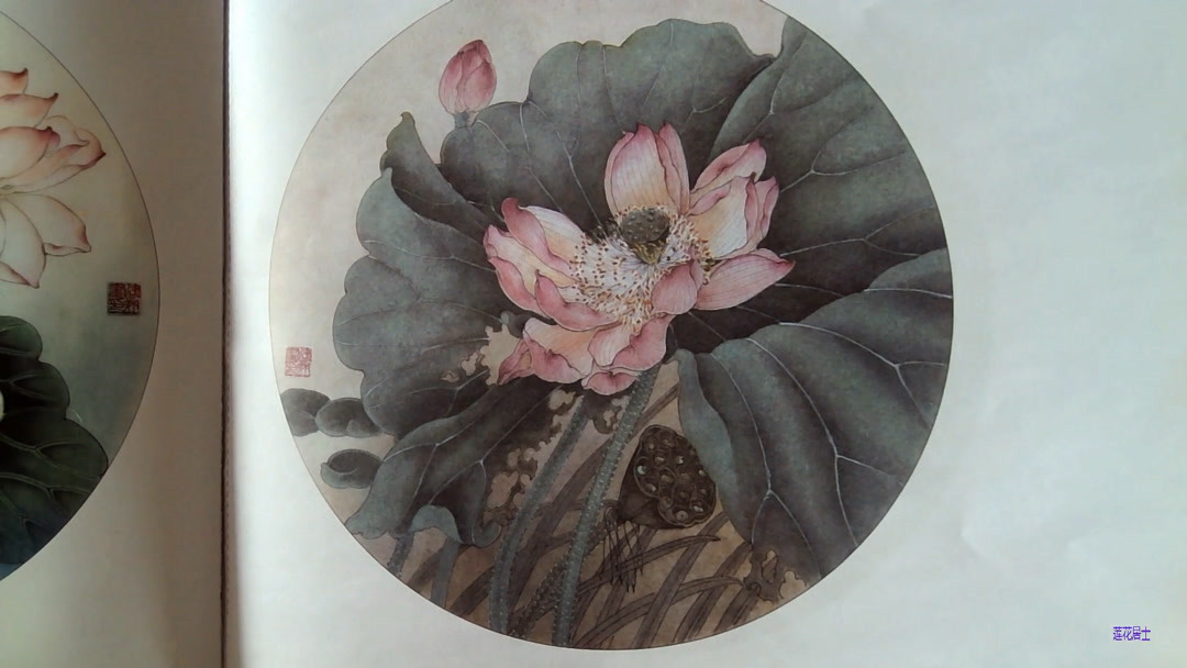 国画工笔花鸟底稿裱画板和打底色