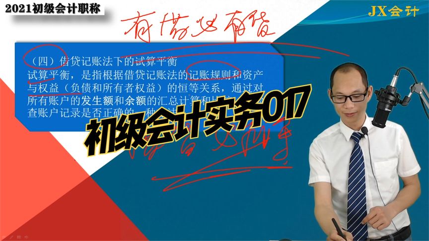 初级会计实务017 2021第一章04借贷记账法
