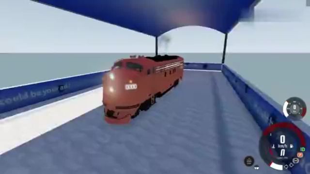 小林解说:车祸模拟器 火车挑战高空跳台,一摔稀碎!