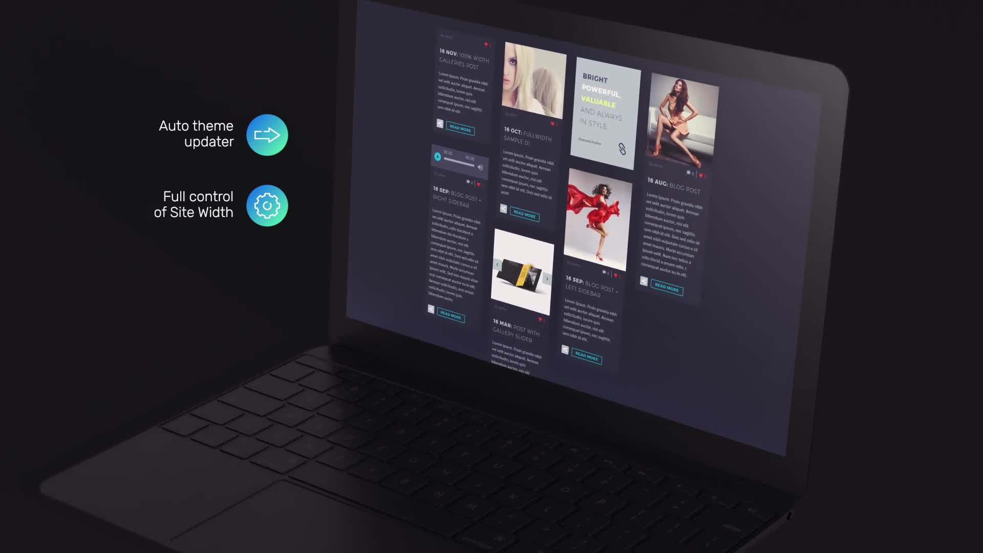 笔记本电脑网站ae宣传动画片头模板