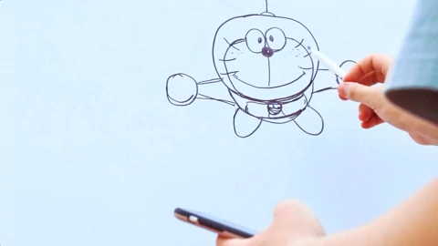 一起来画可爱的哆啦a梦吧