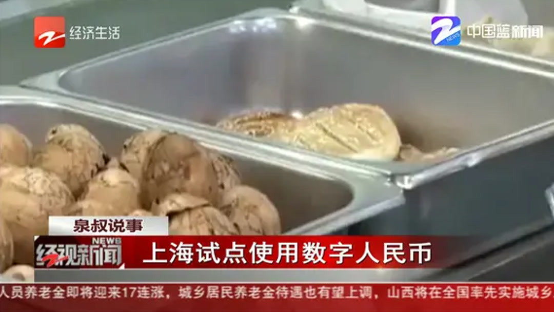 上海试点使用数字人民币
