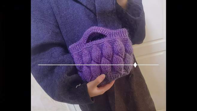 手工DIY编织手提包钩织教程(二),钩针包包