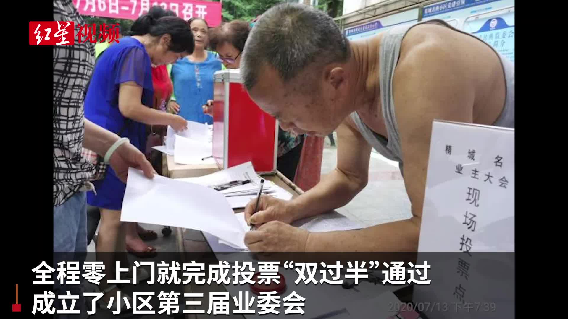 便民!投票不“跑楼”,成都一小区电子投票成立业委会