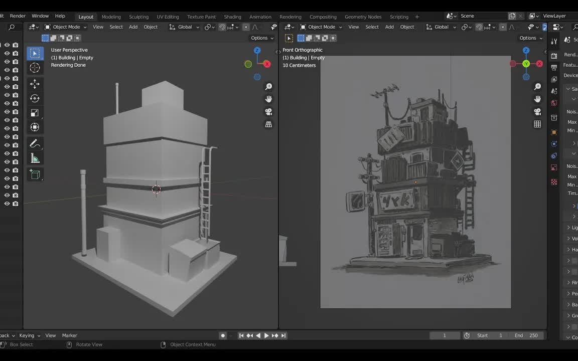 iBlender中文版插件 Sketch Part 1 Blender 中的建模商店 教程Blender...