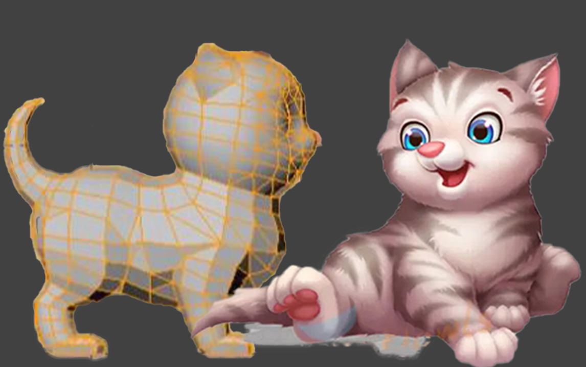 【3DMAX建模】从拉box学习如何制作小猫,基础动物模型布线,简单...