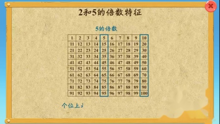 2、5的倍数的特征