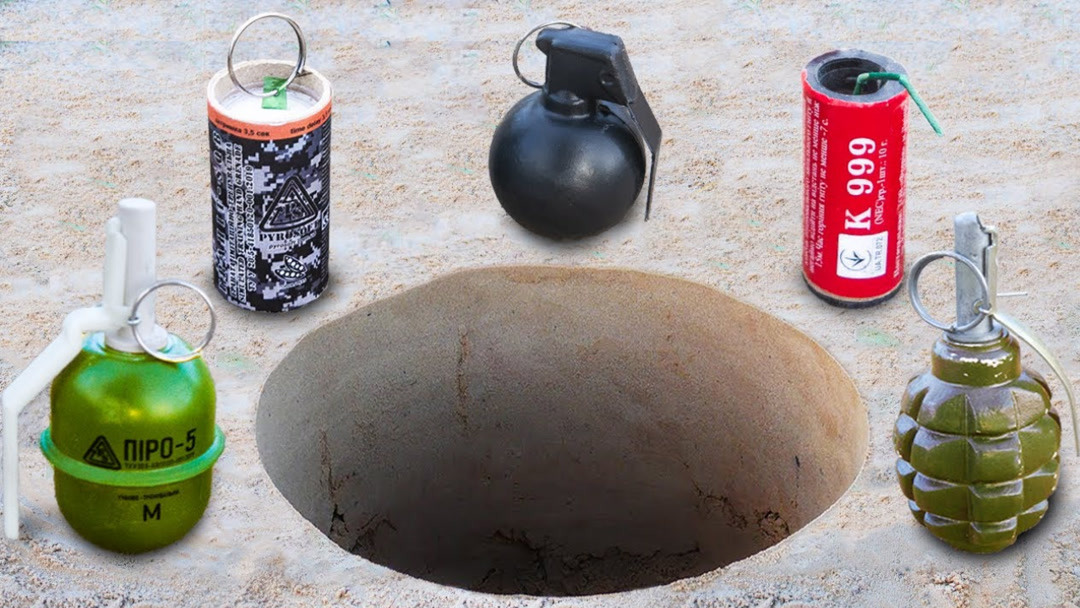 各种鞭炮威力测试小实验,又刺激又能看很久的视频