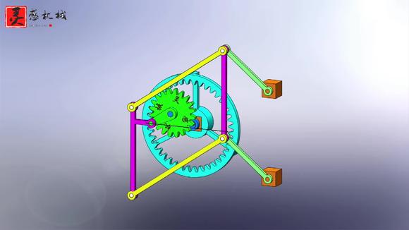连杆机构和行星齿轮传动的组成,新生的一种直线摆动机构!