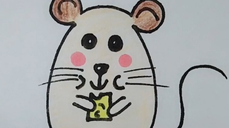 幼儿益智简笔画:仓鼠简笔画
