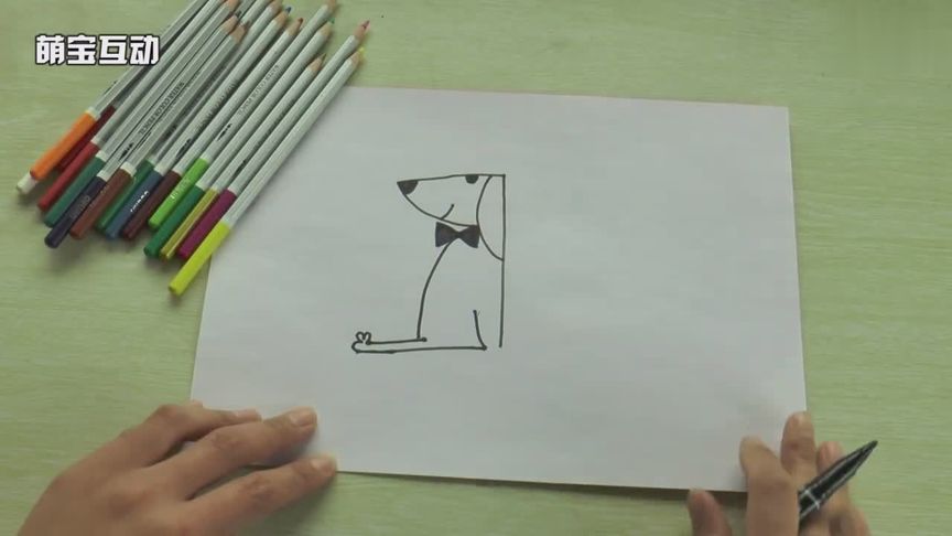 简笔画小狗真的太可爱了,快来一起画吧