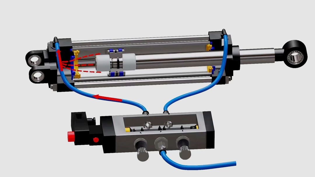 气缸是如何工作的，三维动画展示内部结构及原理，又长见识了