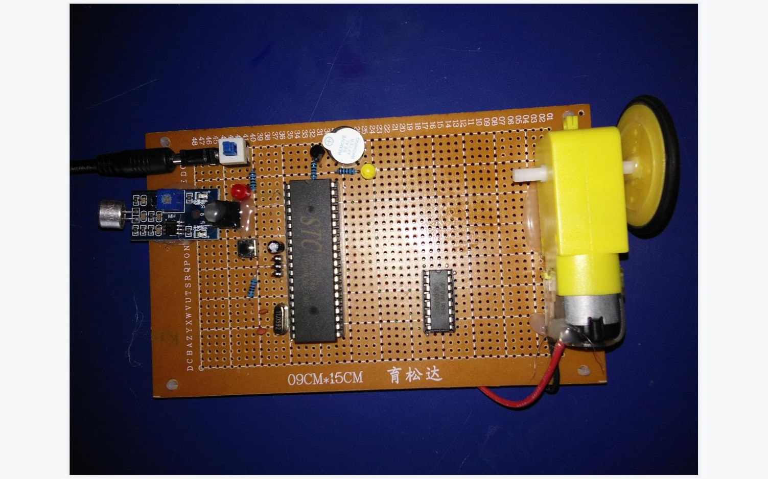 基于51单片机的智能声控电机系统设计-声音-ULN2003-LED-BELL-DIY...