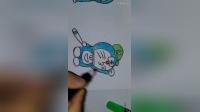 儿童水彩画!铅笔画!简笔画!【哆啦a梦】9