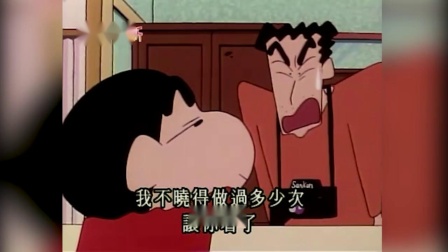 蜡笔小新:小葵出生了,一家四口拍全家福,小新还画了口红