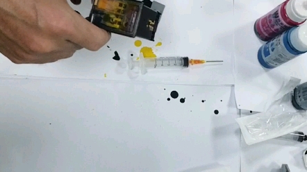 彩色连喷墨盒修复