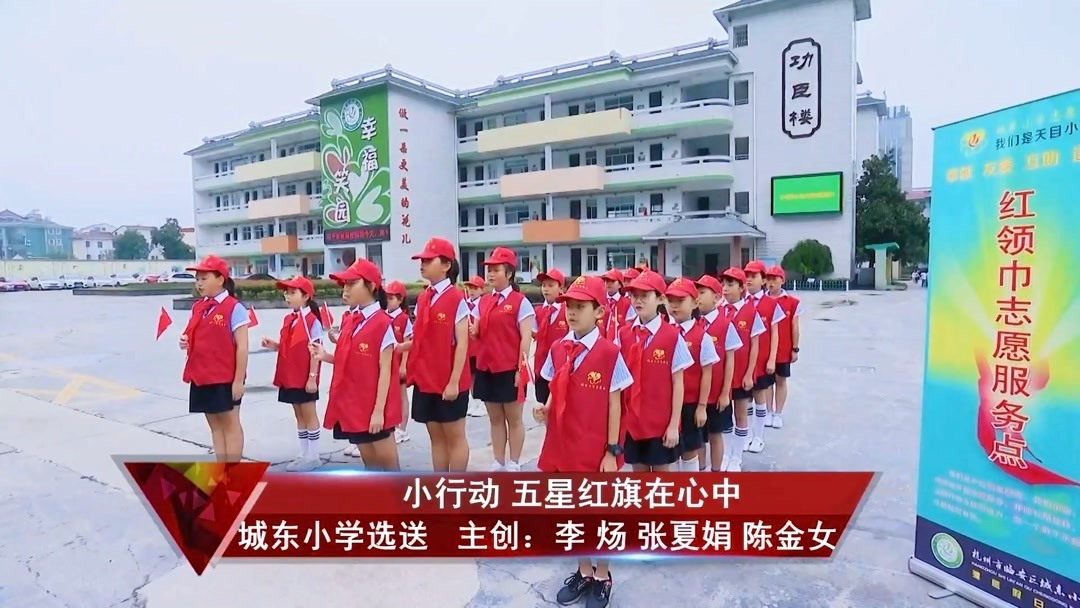 青少年文明礼仪接力棒:临安区城东小学——五星红旗在心中