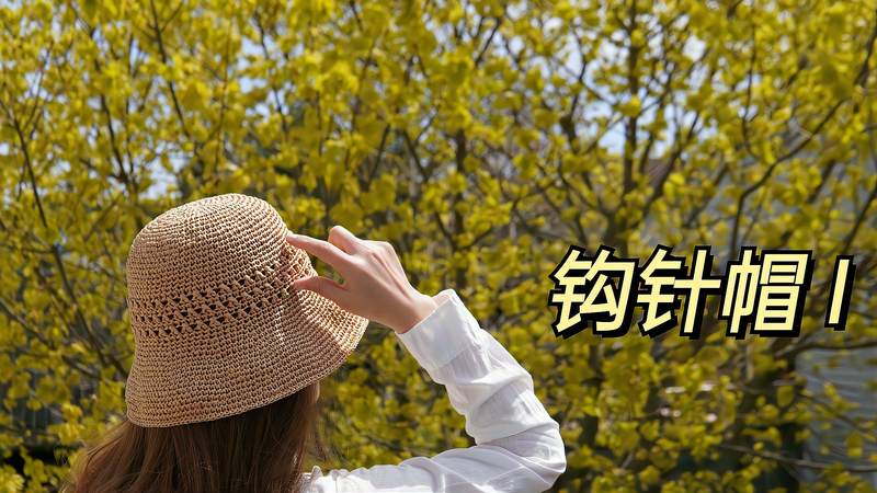 钩针编织漂亮的帽子,花钱不一定买得到!爱编织的你赶紧学学啦