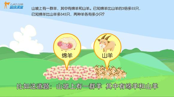 动画学奥数06 进阶训练—差倍问题二