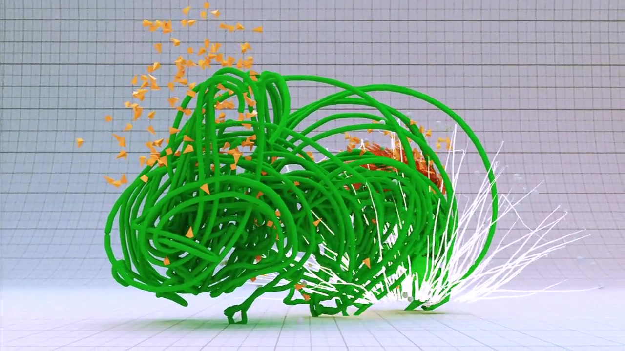 ...Houdini 动态视频设计 特效动画短片 Street Fighter Motion Sculptures