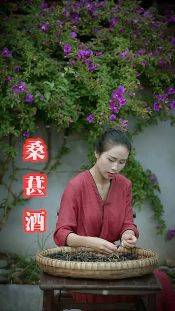 果酒每年都会泡,去年桑葚酒快见底了!