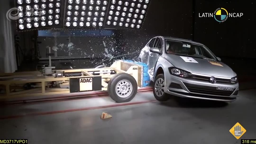 L-NCAP碰撞测试 大众POLO获五星安全