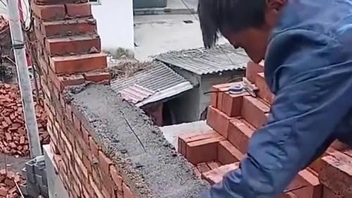 三一砌砖法,会这种方法的都是老师傅了,现在的年轻人做不来!