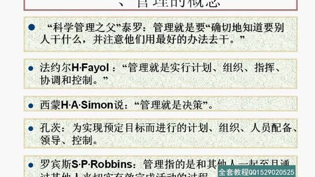 上海交大管理学原理 51讲视频教程