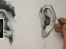 无锡美术培训素描教程下载, 人物面部素描入门教程图解, 简单风景速写...