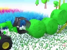 成长益智玩具,新版大型农村里组装的收割机,播种水稻、玉米、小麦等...