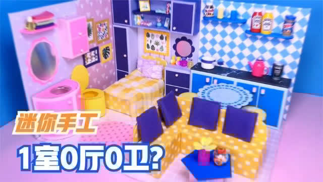 开放式小屋你见过么厨房、卫生间、卧室、客厅一间屋里都有