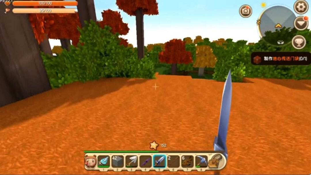 迷你世界_使用水桶把岩浆装起来,开始制作地心之门