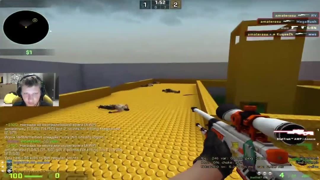 「CSGO」当s1mple进入狙击死斗服