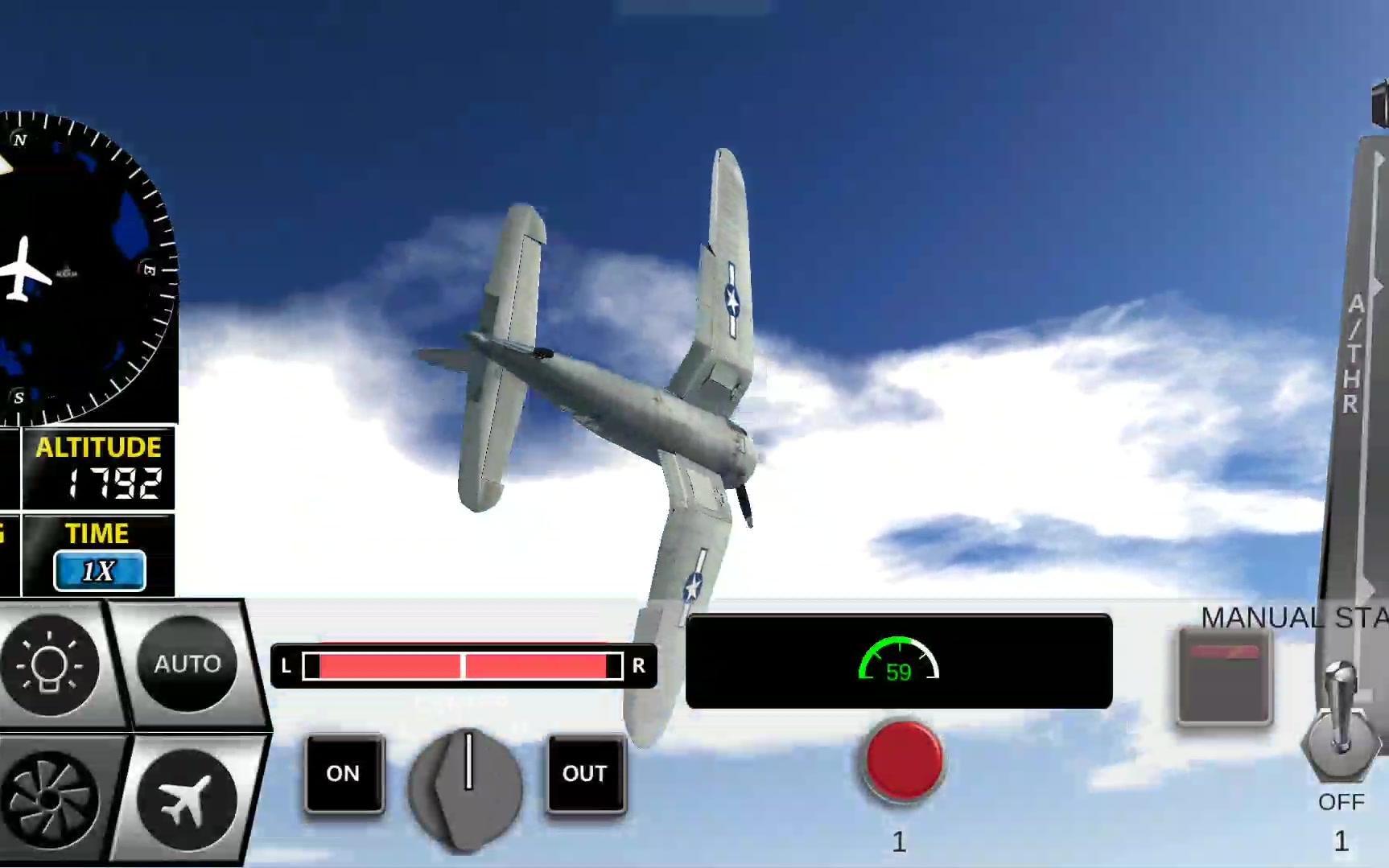 手机模拟飞行。不会玩