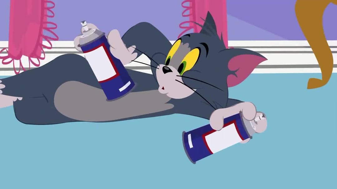 猫和老鼠搞笑动画汤姆害怕的三只小狗搞笑高清正版视频在线观看