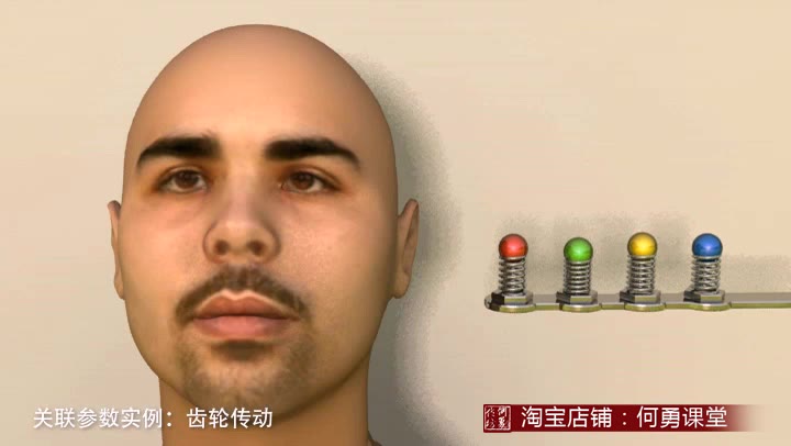 3dsmax2012中文视频教程 控制器制作表情和弹簧随音乐变化动画