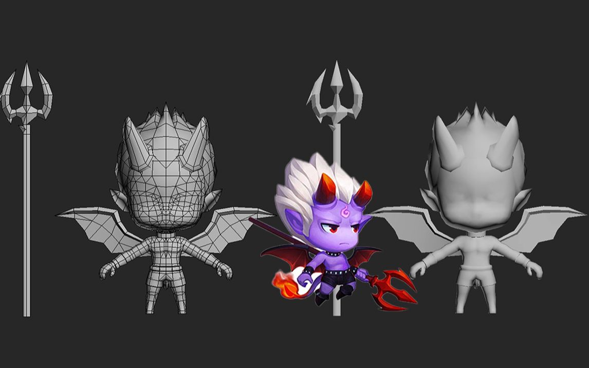 【3DMAX建模】Q版角色零基础卡线教程,3d卡通影视建模教学