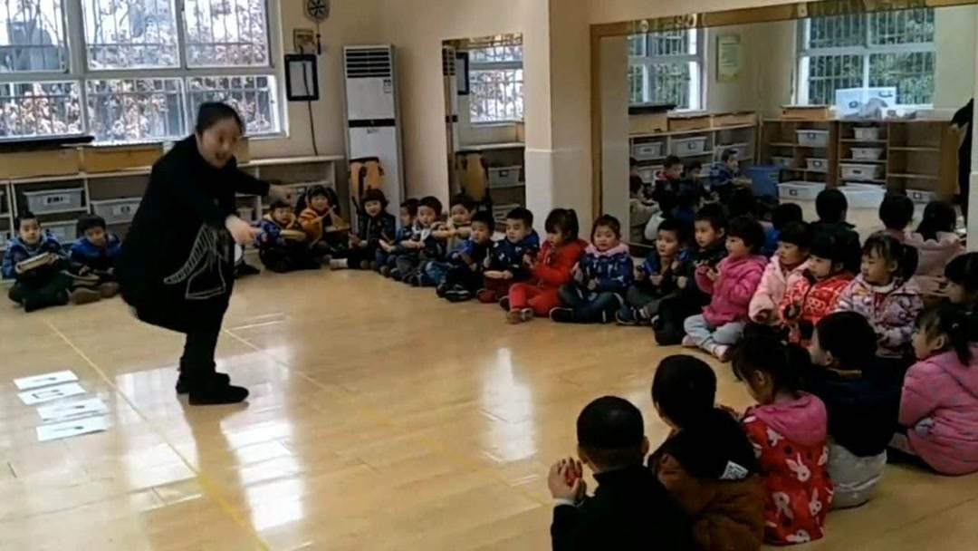 幼儿园奥尔夫音乐互动小游戏 初次尝试,配合很棒哦!