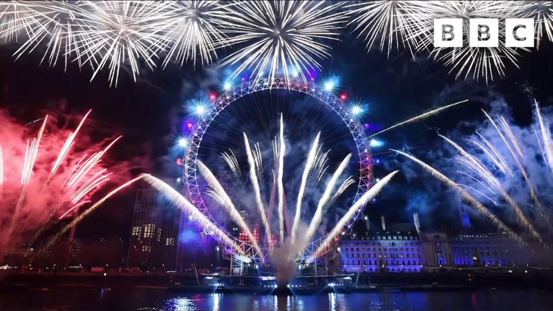 2023伦敦零点烟花汇演