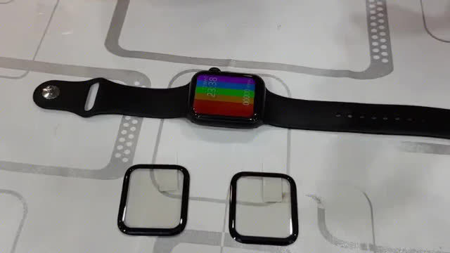 苹果手表6贴玻璃保护膜,太赞了